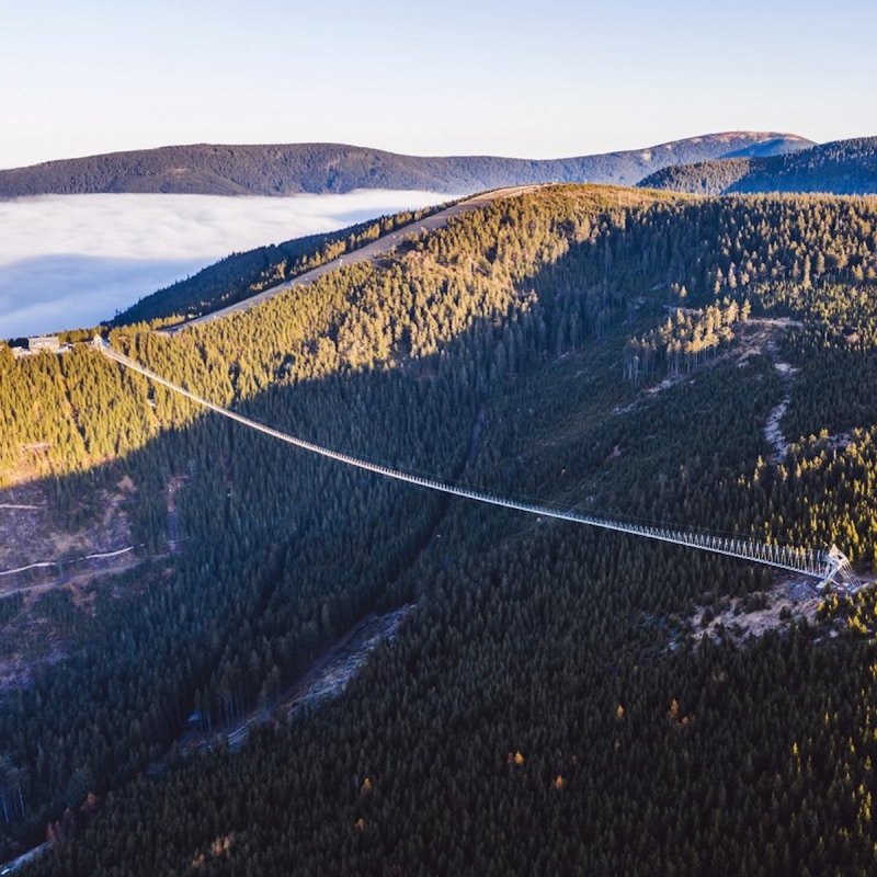 World’s Longest Pedestrian Suspension Bridge Now Open In Czech Republic ...