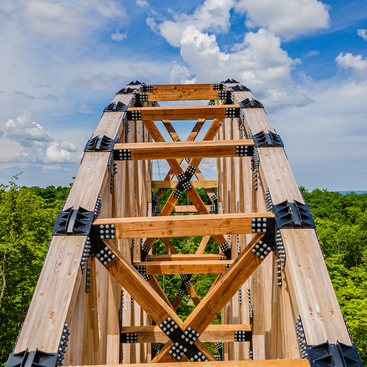 Longest Timber-Towered Suspension Bridge To Open In This Midwest State ...