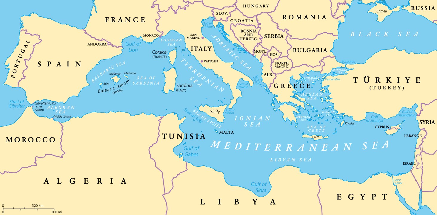 Mediterranean Sea Map: Your Guide to the Adriatic, Aegean, & Beyond ...